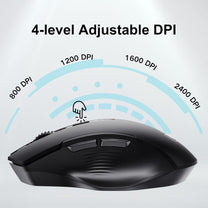 Uineer Wireless Mouse,Upgraded 2.4GHz Mouse Wireless Rechargeable (Bat ...