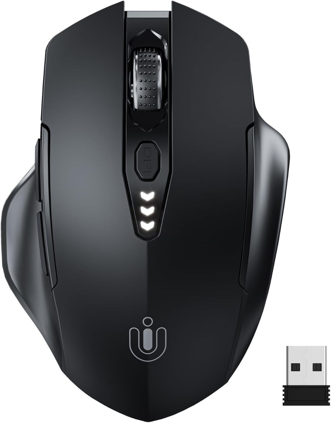 Uineer Wireless Mouse,Upgraded 2.4GHz Mouse Wireless Rechargeable (Bat ...